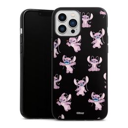 DeinDesign iPhone 13 Pro Max Handy Silikon H&uuml;lle Case schwarz Handyh&uuml;lle Lilo & Stitch Angel Disney