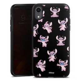 DeinDesign iPhone Xr Handy Silikon H&uuml;lle Case schwarz Handyh&uuml;lle Lilo & Stitch Angel Disney