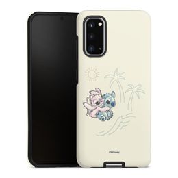 DeinDesign Galaxy S20 Handy Panzer Handyh&uuml;lle robuste Outdoor H&uuml;lle Schutzh&uuml;lle matt Angel Lilo & Stitch Disney Tough Case