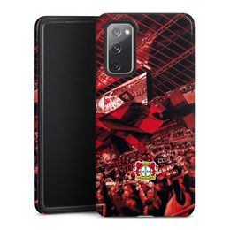DeinDesign Galaxy S20 FE 5G Handy Panzer Handyh&uuml;lle robuste Outdoor H&uuml;lle Schutzh&uuml;lle gl&auml;nzend Official Licensed Product Bayer 04 Leverkusen Merchandise Tough 