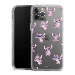 DeinDesign iPhone 12 Pro Max Handy Silikon H&uuml;lle Case transparent Handyh&uuml;lle Lilo & Stitch Angel Disney Silikon Case