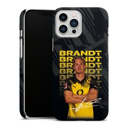 DeinDesign iPhone 13 Pro Max Handy Premium Case Smartphone Handyh&uuml;lle Schutzh&uuml;lle matt Julian Brandt Bvb Borussia Dortmund Premium Case