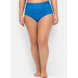 sheego Gro&szlig;e Gr&ouml;&szlig;en Bikini-Hose aus Struktur-Material, kobaltblau, Gr&ouml;&szlig;e 44 - Damen