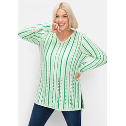 sheego Ajourpullover