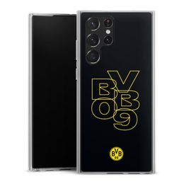 DeinDesign Galaxy S22 Ultra Handy Silikon H&uuml;lle Case transparent Handyh&uuml;lle Bvb Lettering Official Licensed Product Silikon Case