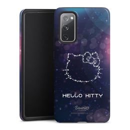 DeinDesign Galaxy S20 FE 5G Handy Panzer Handyh&uuml;lle robuste Outdoor H&uuml;lle Schutzh&uuml;lle gl&auml;nzend Hello Kitty Merchandise Weltall Tough Case