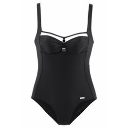Lascana Damen Badeanzug, schwarz, Gr&ouml;&szlig;e 38B