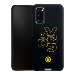 DeinDesign Galaxy S20 Handy Panzer Handyh&uuml;lle robuste Outdoor H&uuml;lle Schutzh&uuml;lle matt Bvb Lettering Official Licensed Product Tough Case