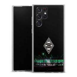 DeinDesign Galaxy S22 Ultra Handy Silikon H&uuml;lle Case transparent Handyh&uuml;lle Borussia M&ouml;nchengladbach Official Licensed Product Stadium Silikon Case
