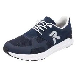 Slip-On Sneaker Rieker SPORT "Preston", Herren, Gr. 45, blau (dunkelblau), Nubuklederimitat, Textil, Schuhe, Running-Sneaker aus der neuen Christoph Kramer Kollektion