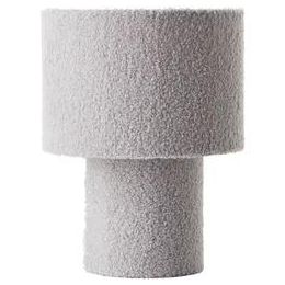 Brilliant Tischleuchte "Teddy", grau, 1, &Oslash; 23cm H: 30cm, 1 Stk., Leuchten, flauschiger Teddystoff, 30 x 23 cm, E27, Textil, Tischleuchte