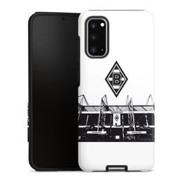 DeinDesign Galaxy S20 Handy Panzer Handyh&uuml;lle robuste Outdoor H&uuml;lle Schutzh&uuml;lle matt Stadium Die Fohlen Borussia M&ouml;nchengladbach Tough Case