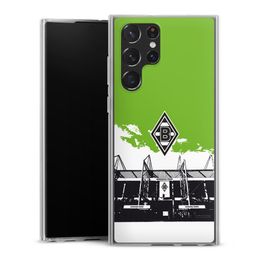 DeinDesign Galaxy S22 Ultra Handy Silikon H&uuml;lle Case transparent Handyh&uuml;lle Merchandise Borussia M&ouml;nchengladbach Stadium Silikon Case