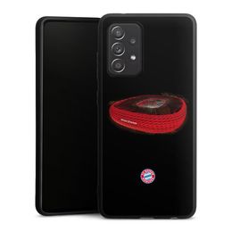 DeinDesign Galaxy A52s 5G Handy Premium Silikon H&uuml;lle Handyh&uuml;lle schwarz Case Fcb Fc Bayern M&uuml;nchen Official Licensed Product Stadium Silikon Premium Case