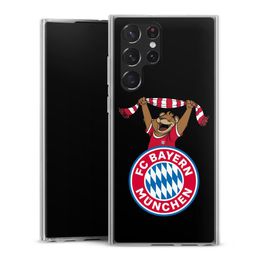 DeinDesign Galaxy S22 Ultra Handy Silikon H&uuml;lle Case transparent Handyh&uuml;lle Bernie Official Licensed Product Fc Bayern M&uuml;nchen Silikon Case