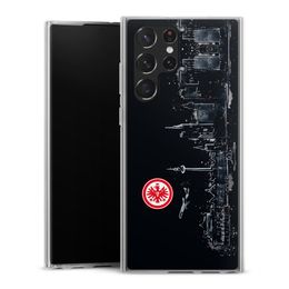 DeinDesign Galaxy S22 Ultra Handy Silikon H&uuml;lle Case transparent Handyh&uuml;lle Skyline Eintracht Frankfurt Sge Silikon Case