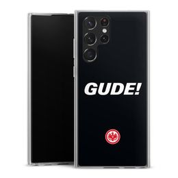 DeinDesign Galaxy S22 Ultra Handy Silikon H&uuml;lle Case transparent Handyh&uuml;lle Bundesliga Eintracht Frankfurt Official Licensed Product Silikon Case