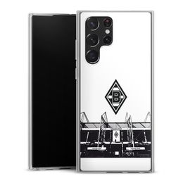 DeinDesign Galaxy S22 Ultra Handy Silikon H&uuml;lle Case transparent Handyh&uuml;lle Stadium Die Fohlen Borussia M&ouml;nchengladbach Silikon Case