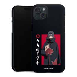 DeinDesign iPhone 15 Plus Handy Premium Case Smartphone Handyh&uuml;lle Schutzh&uuml;lle matt Official Licensed Product Itachi Uchiha Naruto Shippuden Premium Case