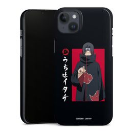 DeinDesign iPhone 14 Plus Handy Premium Case Smartphone Handyh&uuml;lle Schutzh&uuml;lle gl&auml;nzend Official Licensed Product Itachi Uchiha Naruto Shippuden Premium Case