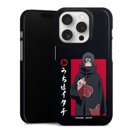 DeinDesign iPhone 15 Pro Handy Premium Case Smartphone Handyh&uuml;lle Schutzh&uuml;lle gl&auml;nzend Official Licensed Product Itachi Uchiha Naruto Shippuden Premium Case