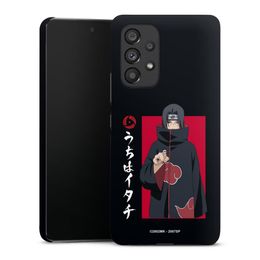 DeinDesign Galaxy A53 5G Handy Premium Case Smartphone Handyh&uuml;lle Schutzh&uuml;lle gl&auml;nzend Itachi Uchiha Official Licensed Product Naruto Shippuden Premium Case