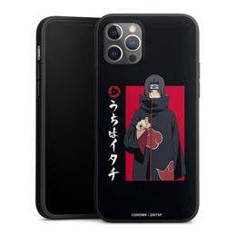 DeinDesign iPhone 12 Pro Handy Premium Silikon H&uuml;lle Handyh&uuml;lle schwarz Case Official Licensed Product Itachi Uchiha Naruto Shippuden Silikon Premium Case
