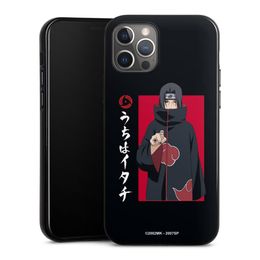 DeinDesign iPhone 12 Pro Handy Silikon H&uuml;lle Case schwarz Handyh&uuml;lle Official Licensed Product Itachi Uchiha Naruto Shippuden