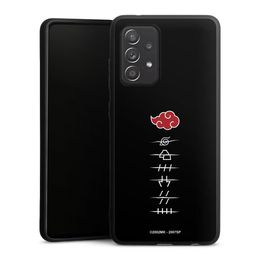DeinDesign Galaxy A52s 5G Handy Premium Silikon H&uuml;lle Handyh&uuml;lle schwarz Case Official Licensed Product Naruto Shippuden Akatsuki Silikon Premium Case