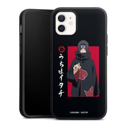 DeinDesign iPhone 12 mini Handy Premium Silikon H&uuml;lle Handyh&uuml;lle schwarz Case Official Licensed Product Itachi Uchiha Naruto Shippuden Silikon Premium Case