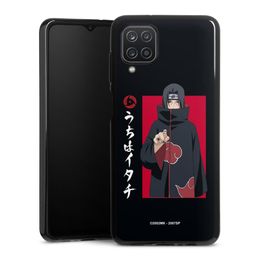 DeinDesign Galaxy A12 Handy Silikon H&uuml;lle Case schwarz Handyh&uuml;lle Itachi Uchiha Official Licensed Product Naruto Shippuden