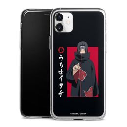 DeinDesign iPhone 11 Handy Slim Case Silikon Handyh&uuml;lle transparent H&uuml;lle extra d&uuml;nn Official Licensed Product Naruto Shippuden Itachi Uchiha Silikon Slim Case