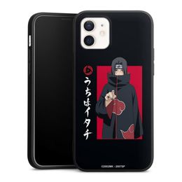 DeinDesign iPhone 12 Handy Premium Silikon H&uuml;lle Handyh&uuml;lle schwarz Case Official Licensed Product Itachi Uchiha Naruto Shippuden Silikon Premium Case