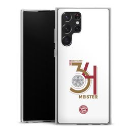 DeinDesign Galaxy S22 Ultra Handy Silikon H&uuml;lle Case transparent Handyh&uuml;lle Official Licensed Product Master Fc Bayern M&uuml;nchen Silikon Case