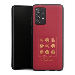 DeinDesign Galaxy A52s 5G Handy Premium Silikon H&uuml;lle Handyh&uuml;lle schwarz Case Fcb 125 Jahre Fc Bayern M&uuml;nchen Merchandise Silikon Premium Case