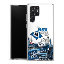DeinDesign Galaxy S22 Ultra Handy Silikon H&uuml;lle Case transparent Handyh&uuml;lle Ascent Hamburger Sv Official Licensed Product Silikon Case