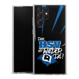 DeinDesign Galaxy S22 Ultra Handy Silikon H&uuml;lle Case transparent Handyh&uuml;lle Ascent Hamburger Sv Hsv Silikon Case