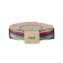 Rice Melamin Speise-Teller-Set &ndash; 6er, bunt &Oslash; 25 cm skandinavische Deko Online Shop