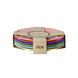 Rice Melamin Kuchenteller Beilagenteller Set (6 St&uuml;ck) &Oslash; 20 cm skandinavische Deko Online Shop