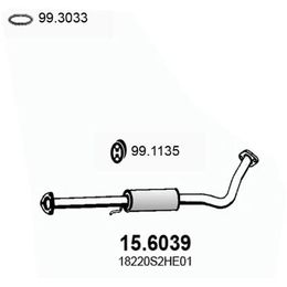 Asso Mittelschalld&auml;mpfer 156039 f&uuml;r HONDA