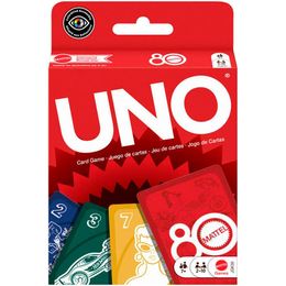 Spiel Mattel GAMES "Mattel 80th Anniversairy UNO Ruby Red", bunt, Spiele, Kinder, Papier