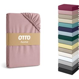 Spannbettlaken OTTO HOME "Physalis Topper COMFORT", altrosa, B:160cm L:200cm, Jersey, Obermaterial: 100% Baumwolle, Bettlaken, Spannbettlaken, bis 10 cm H&ouml;he, Bettlaken, Laken, in Comfort & Premium Qualit&auml;t