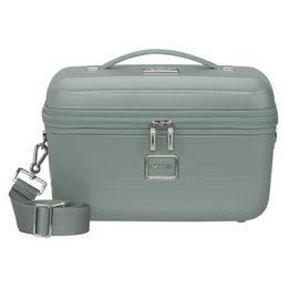Beautycase Samsonite "IMAGE", Gr. B/H/T: 36cm x 25cm x 24cm, gr&uuml;n (thyme), Polycarbonat, Polyurethan, Taschen, Kulturkoffer Kosmetikbox Beautybox waschbares Innenfutter