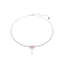 Collier Swarovski "Schmuck Geschenk 2026 CAPSULE Halskette", metallfarben, kristallwei&szlig;, pink, gelb, blau, wei&szlig;, Halsketten, Damen, Metall Perlen, Metall, Perlen, Collier, mit Swarovski Kristall, Zirkonia (synth.) - mit Swarovski Perle