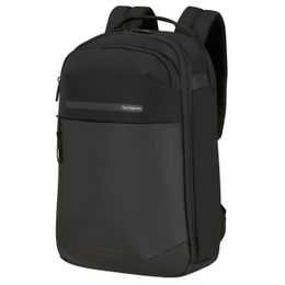 Laptoprucksack Samsonite "MODERNY 14,1 Zoll", Gr. B/H/T: 26cm x 42cm x 16cm, schwarz, Polyester, Rucks&auml;cke Laptoprucksack, mit gepolsterten und verstellbaren Schultergurten