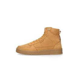 Sneaker N91 "Bball Hi M AN", Herren, Gr. 44, hellbraun, Kalbsnubuk, Schuhe Sneaker, Halbschuh Leder handgefertigt, sportlicher Freizeitschuh Herren