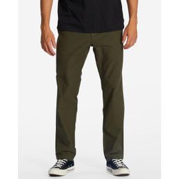 Sporthose Billabong "Surftrek Plus", Herren, Gr. M, gr&uuml;n (schwarz olive), Obermaterial: 35% Walkfrottier, 30% Nylon, 25% Walkfrottier, 10% Elasthan;, Hosen Sporthose