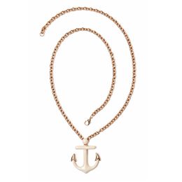 Lange Kette "Sylt", Damen, Gr. onesize, Metall, gold, Collezione Alessandro, Basic, Halsketten, mit Anker Motiv