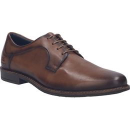 Schn&uuml;rschuh Josef Seibel "Desmond 01", Herren, Gr. 42, cognac used, finish, Leder, Schuhe Schn&uuml;rschuh, Anzugschuh, mit herausnehmbarer Innensohle, Weite H (=sehr weit)