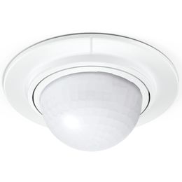 Schalter Steinel "IS 360-1", wei&szlig;, B:7,8cm L:8,9cm, Kunststoff, Schalter, Bewegungsmelder, 360 Bewegunsgsensor, 4m Reichweite, Deckenmontage, Au&szlig;en-&Innen
